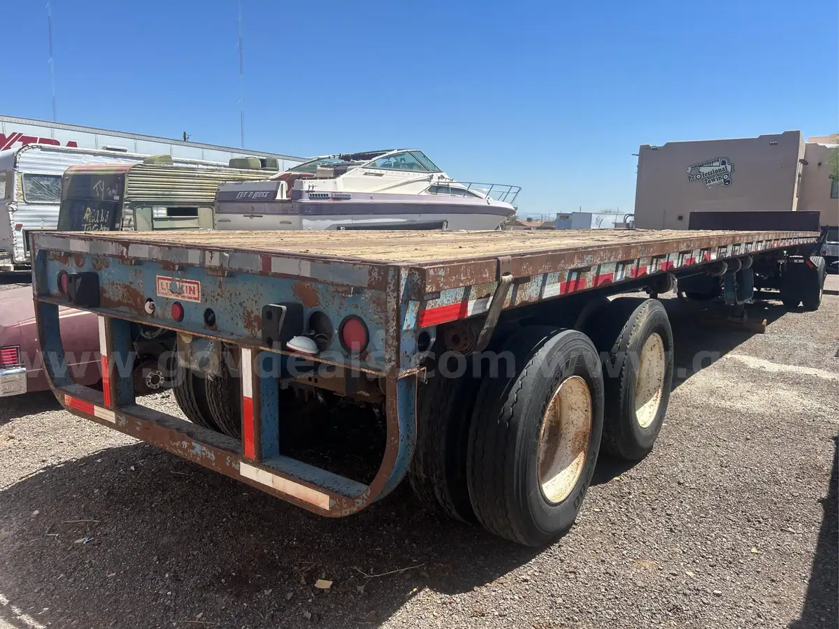 1998 Lufkin Trailer 48 Ft Flatbed Trailer | AllSurplus