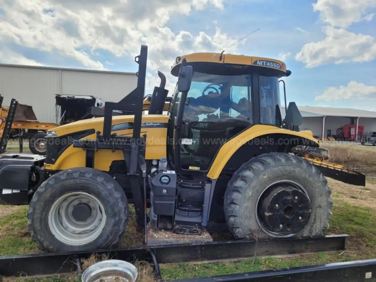 2013 Challenger MT455 Tractor with boom mower | AllSurplus