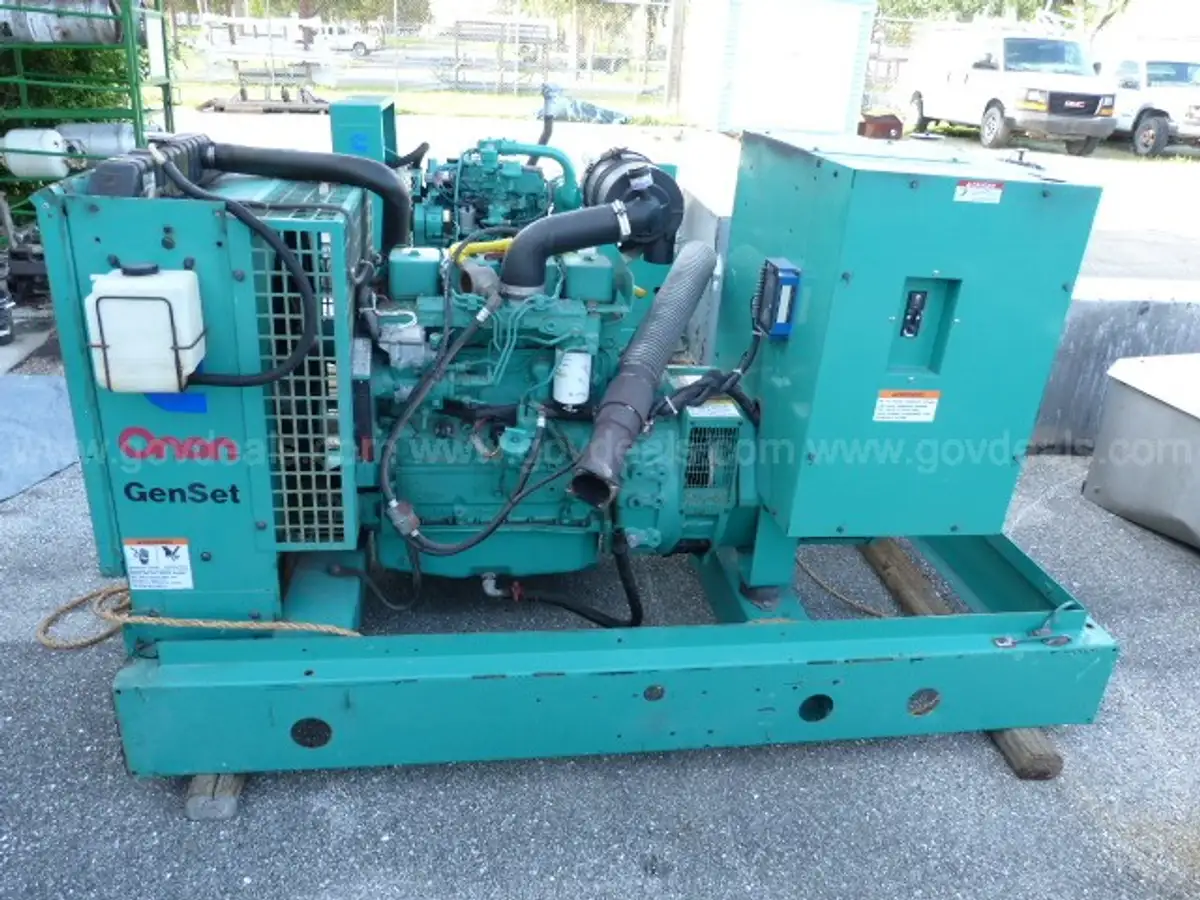 Generator Onan Cummins Dgbb 35 Kw Diesel Govdeals