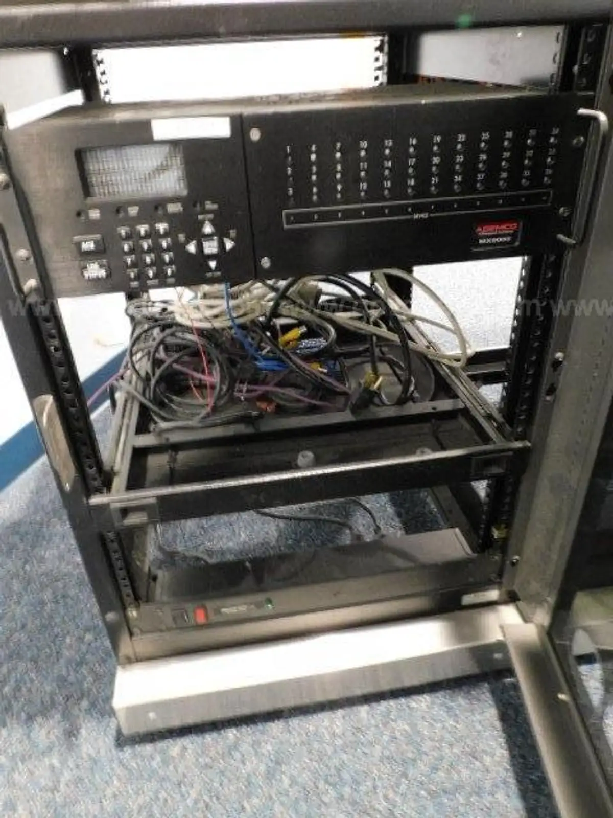 9 NEC LCD TV Monitors, 7' Mounting Rack, Cabinets, Miscellaneous ...