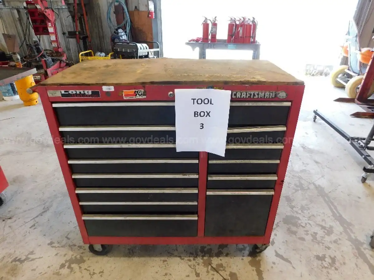 41" x 20" Craftsman 14 Drawer Tool Box w/ No side box | AllSurplus