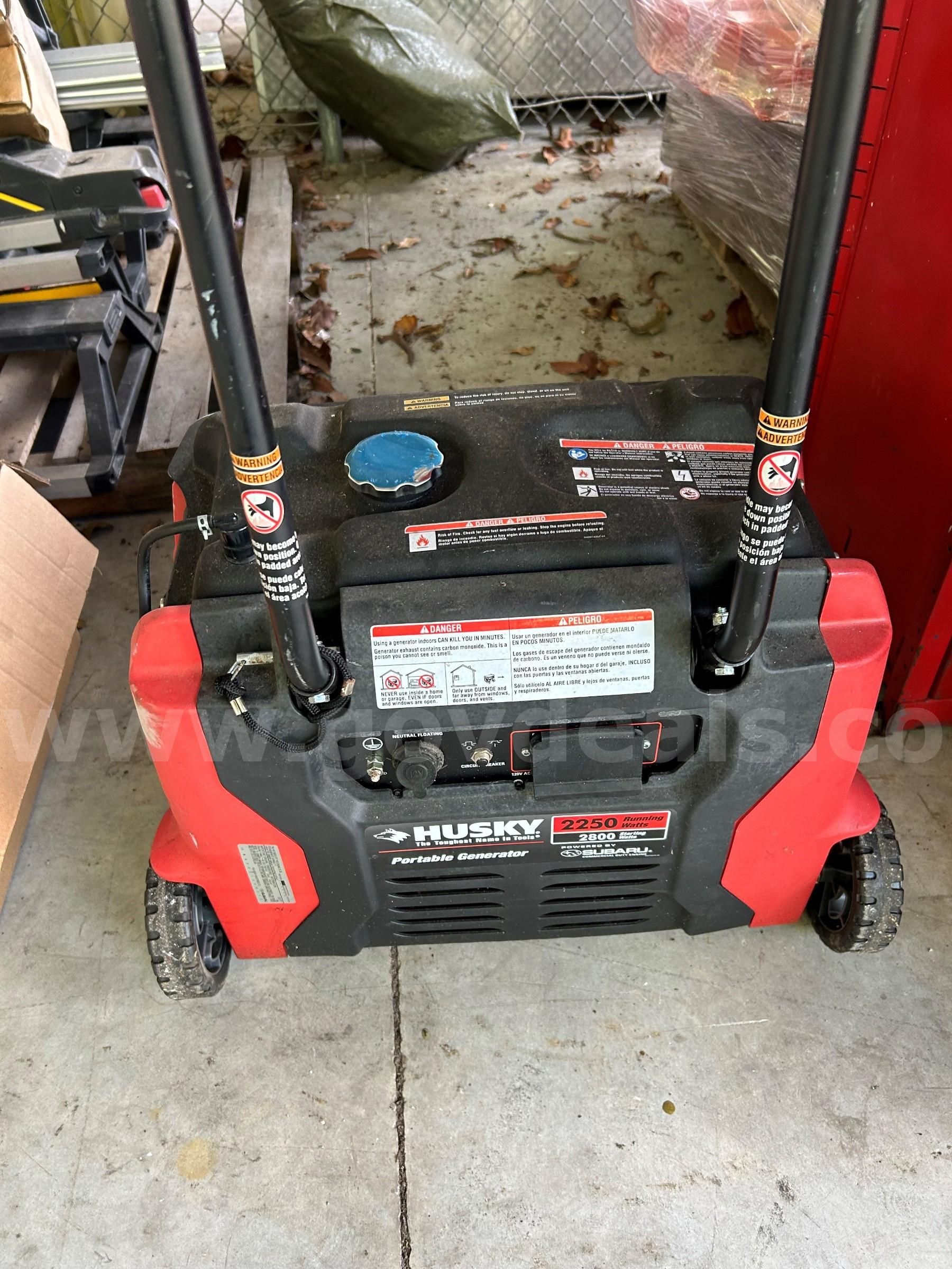 Husky 2250 Portable Generator AllSurplus