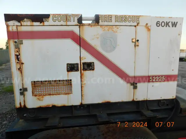 60KW TRAILER MOUNTED GENERATOR | AllSurplus