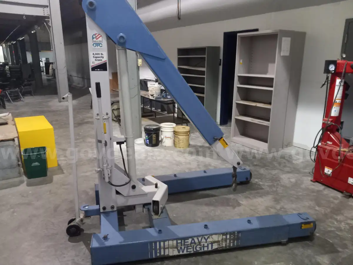 OTC Mobile Floor Crane and Dual Wheel Dolly | AllSurplus