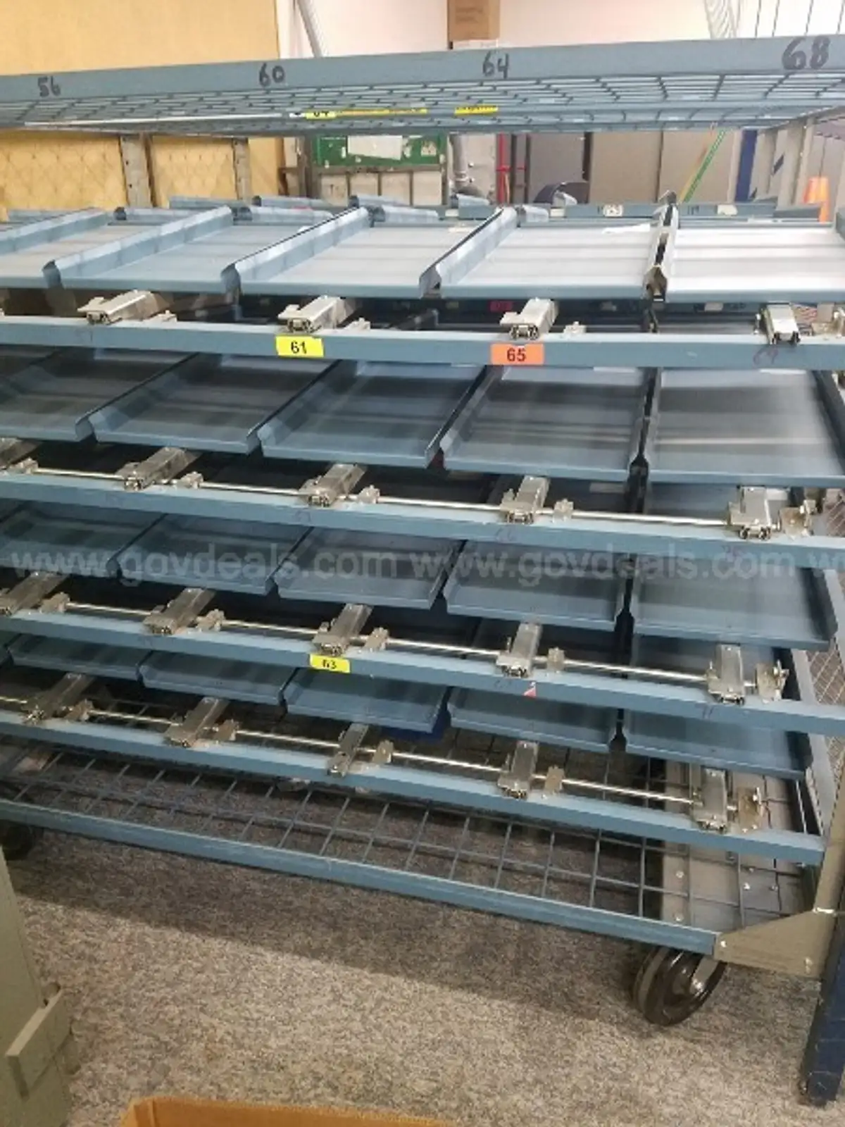 3 PIE CARTS (DBCS RACKS) | GovDeals