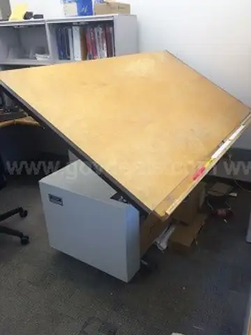 Mayline Desk-O-Matic II drafting Table | GovDeals