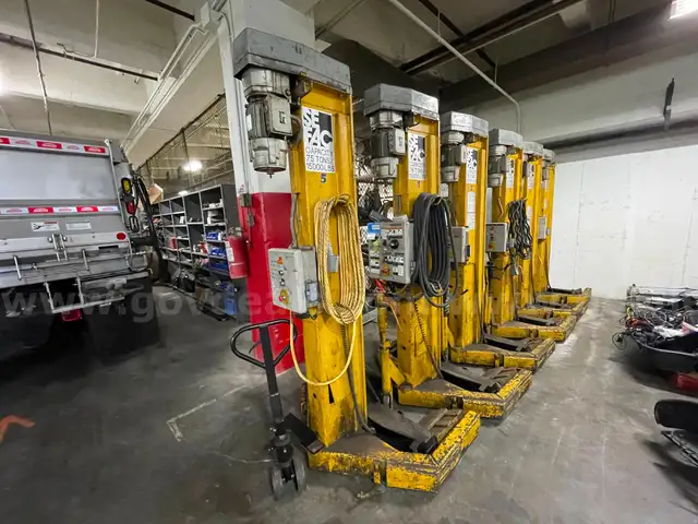 Lot of 6 Sefac Portable Truck Lifts | GovDeals