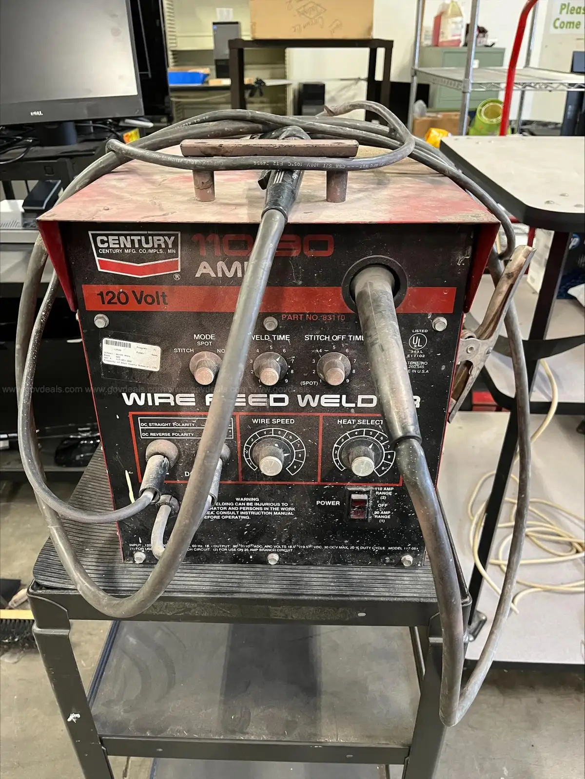 CENTURY 100/90 AMP WIRE FEED WELDER (CTE) | AllSurplus