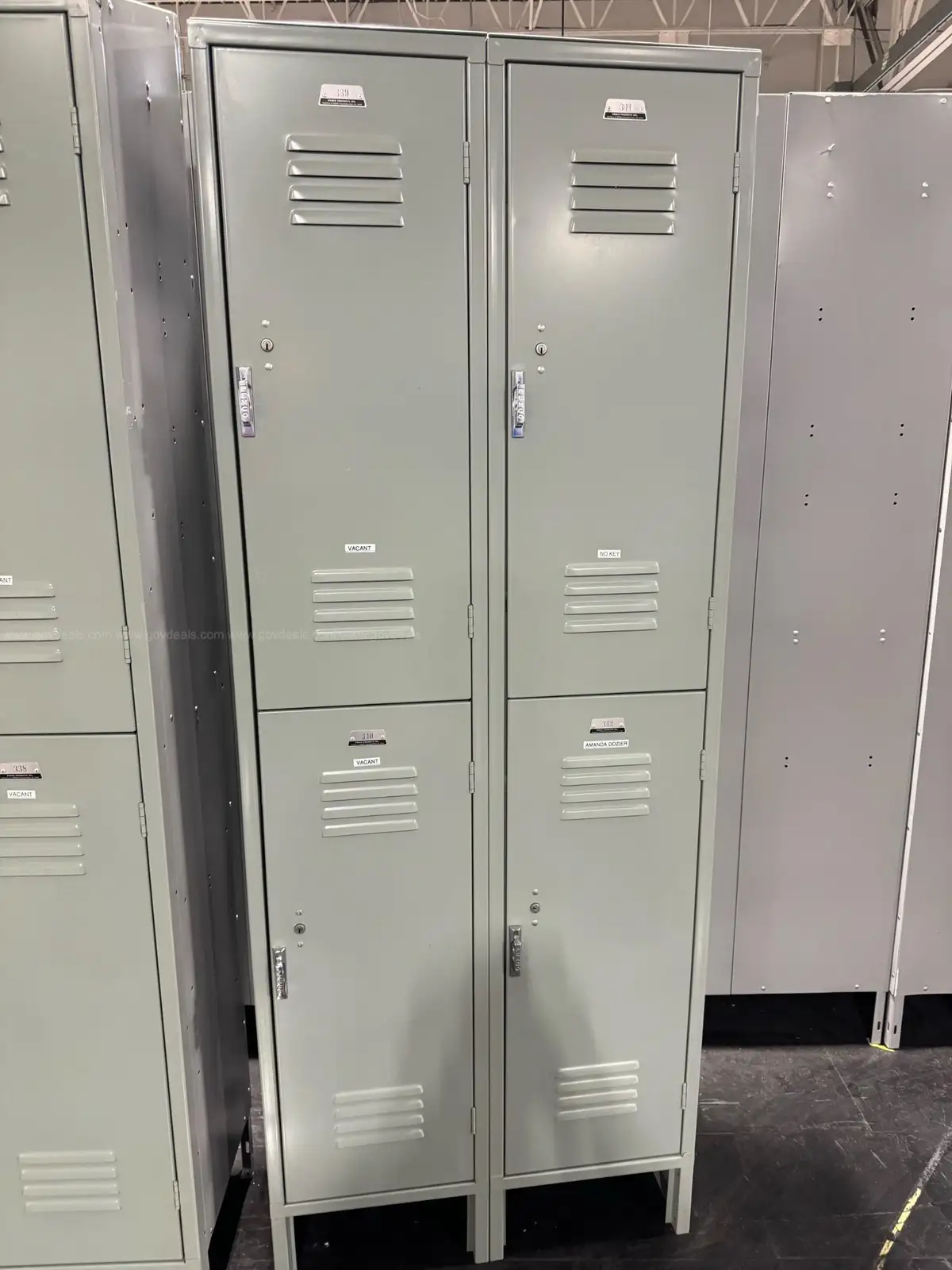 2 Tier Employee Half Lockers (4) -Panama City, FL | GovDeals