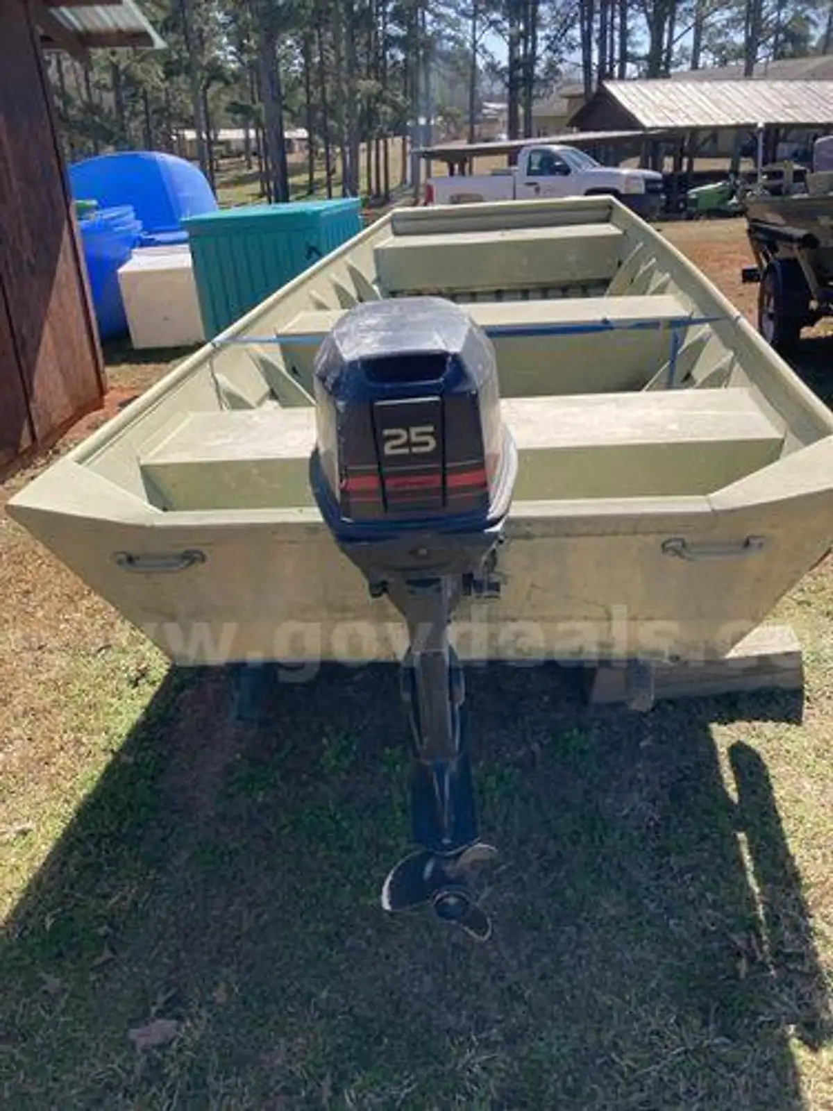 1998 16FT Weldbilt Jon Boat Hull, Motor and Trailer (197459 NM ...