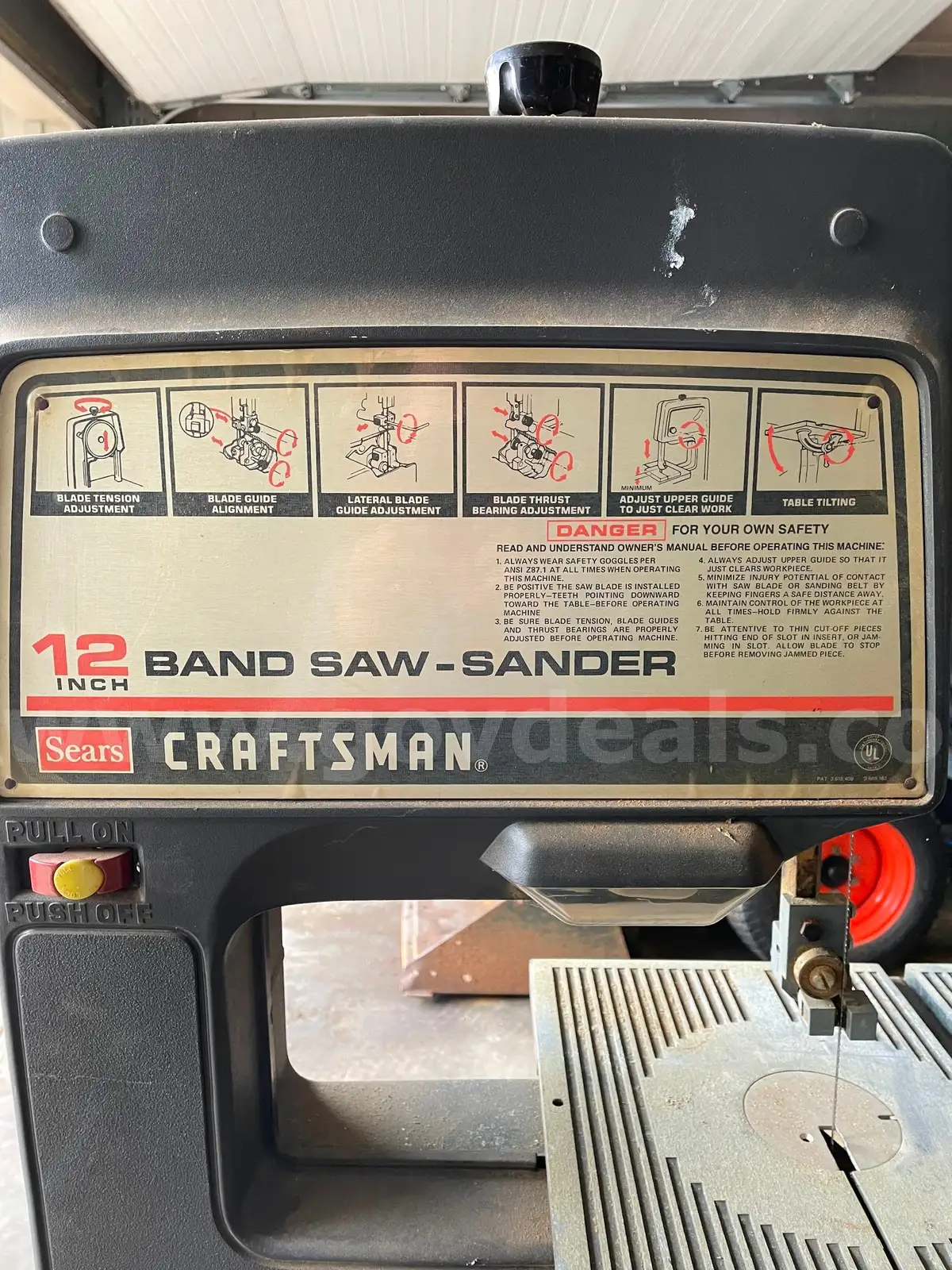 Sears Craftsman 12" Band Saw-Sander | AllSurplus