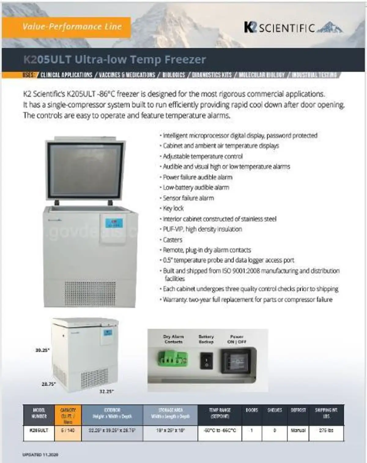K2 Scientific Ultra-Low Temp Freezer | AllSurplus