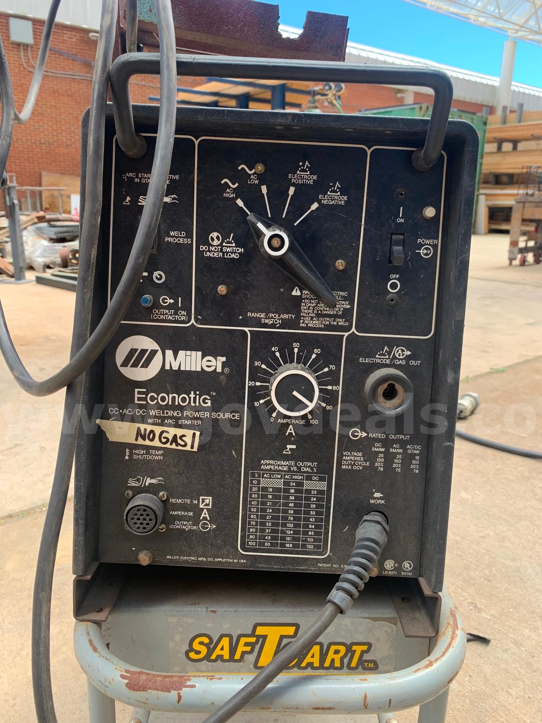 Miller econotig welder store