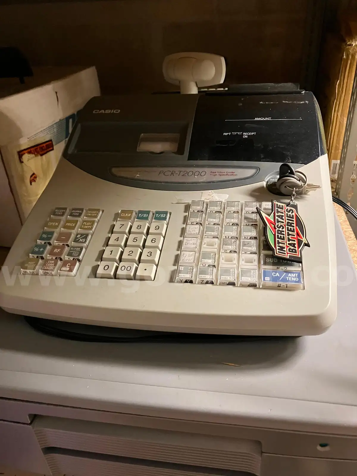 Casio PCR-T2000 Cash Register (1) | AllSurplus