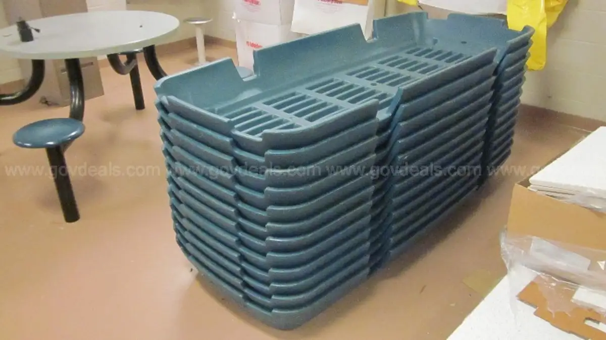 12 Heavy Duty Plastic Jail Bed Shells | GovDeals