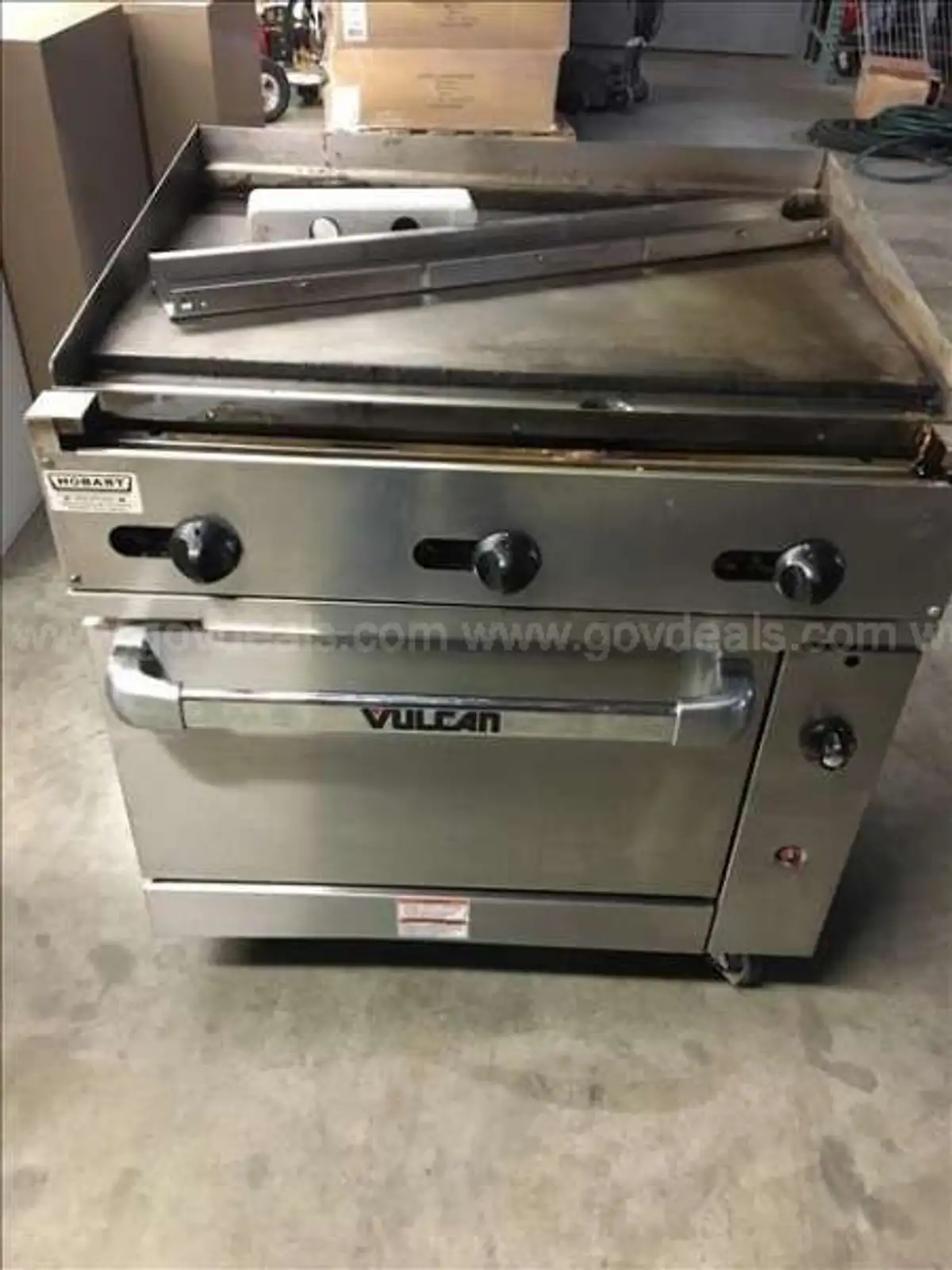 Vulcan Flat Top Gas Grill & Oven (Working) | GovDeals