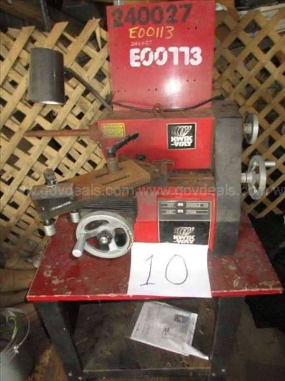 Kwik Way Model BBL Brake Lathe | GovDeals