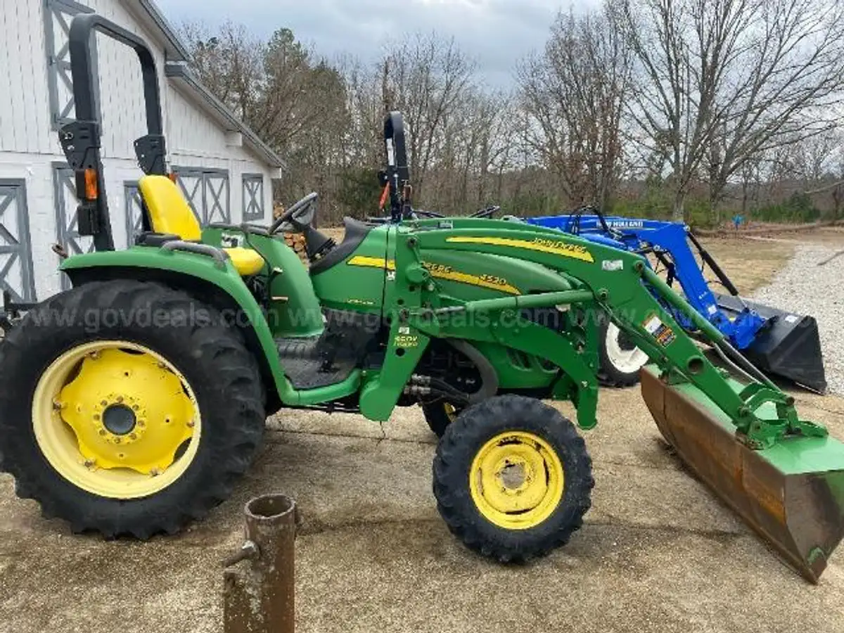 John Deere 4520 Tractor With 400X Loader | AllSurplus