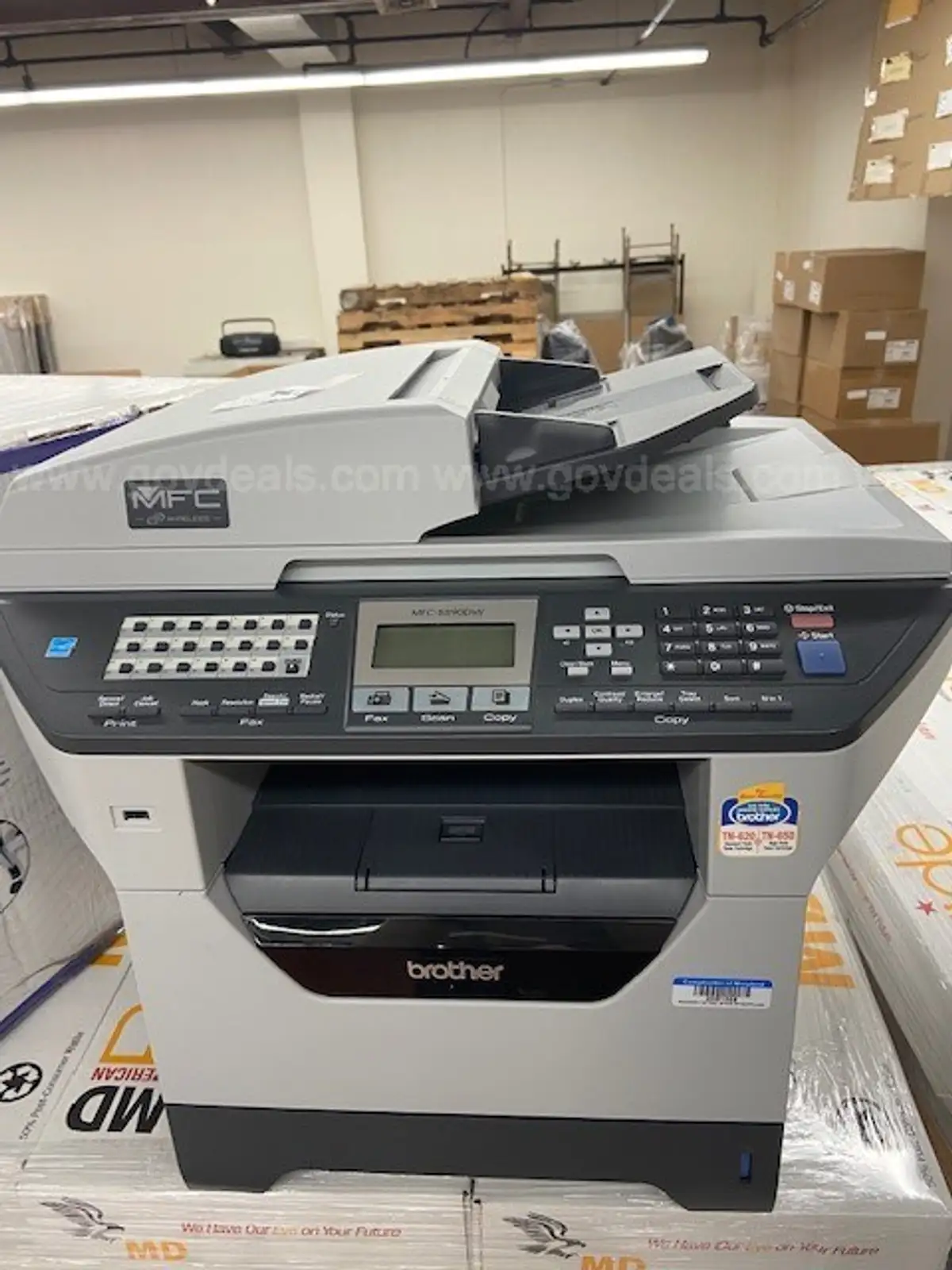1 Brother Fax Machine model 4750E | AllSurplus
