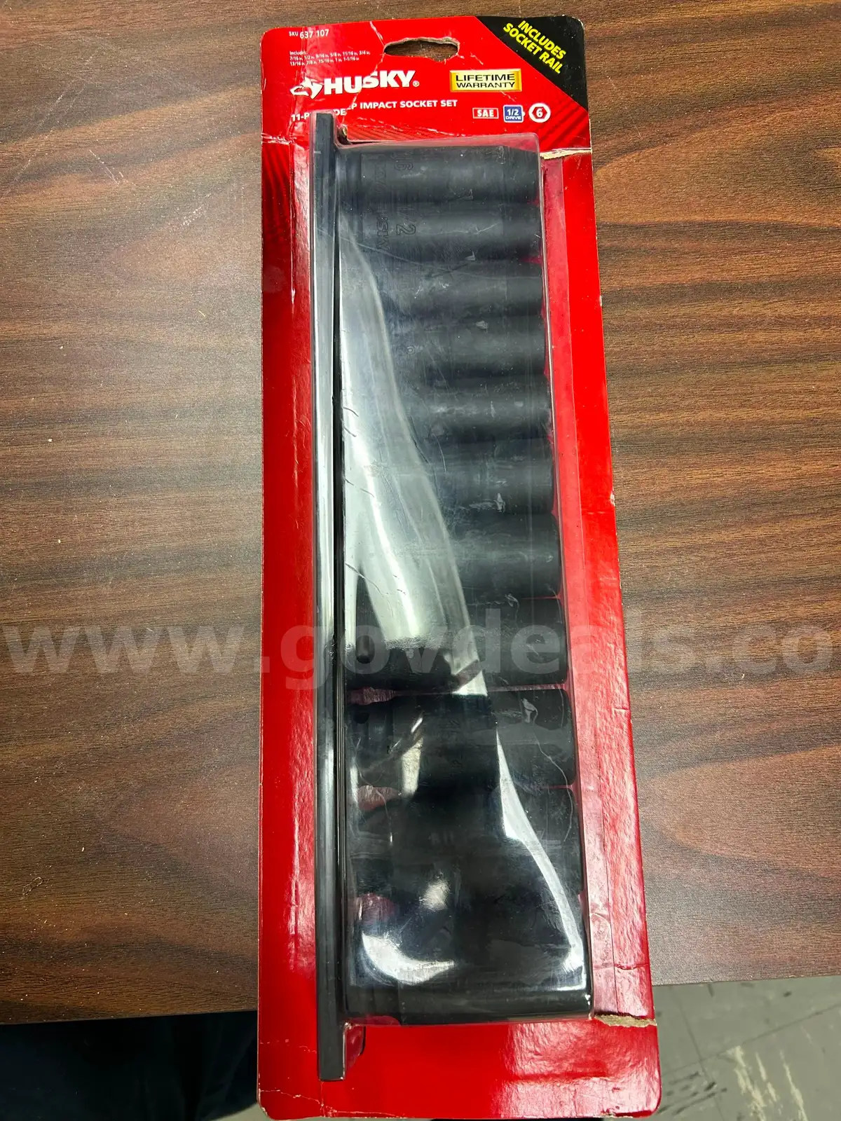 (1) Husky (637-107) 11-piece Deep Impact Socket Set | AllSurplus