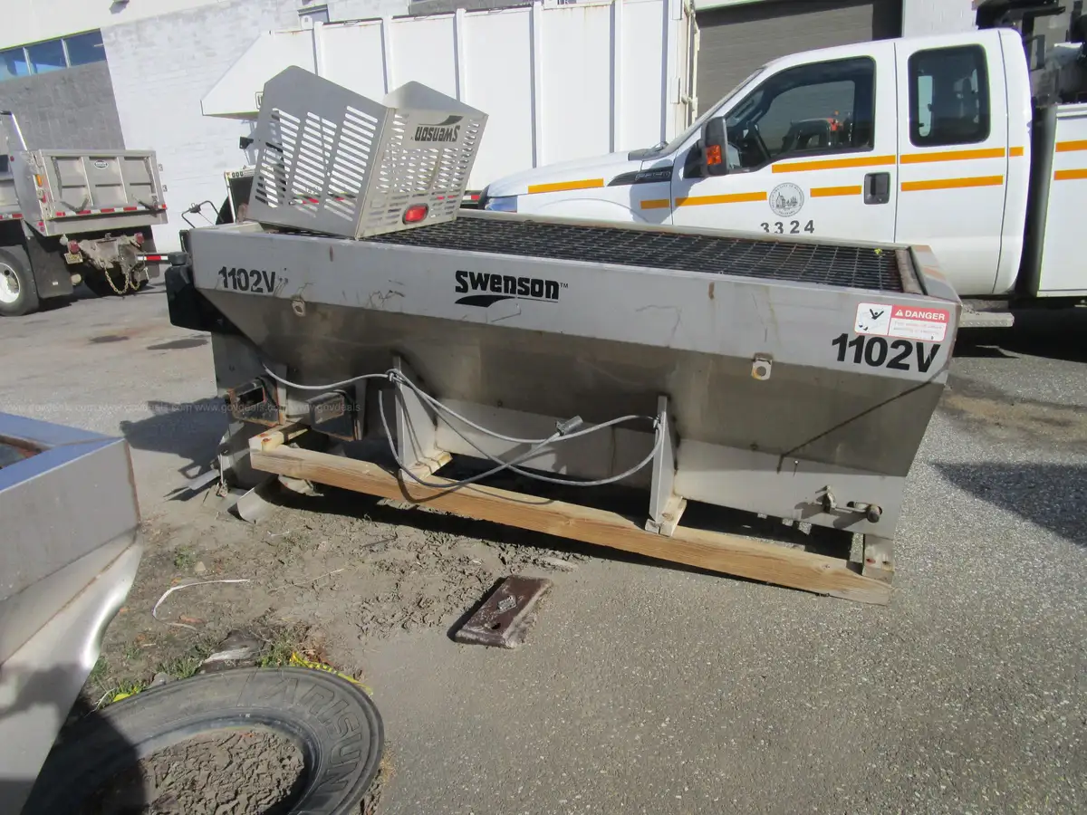 SWENSON V-BOX SALT SPREADER STAINLESS STEEL | GovDeals