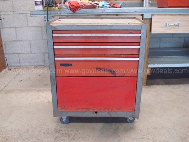 Vintage Craftsman Rolling Tool Cabinet 65033 GovDeals