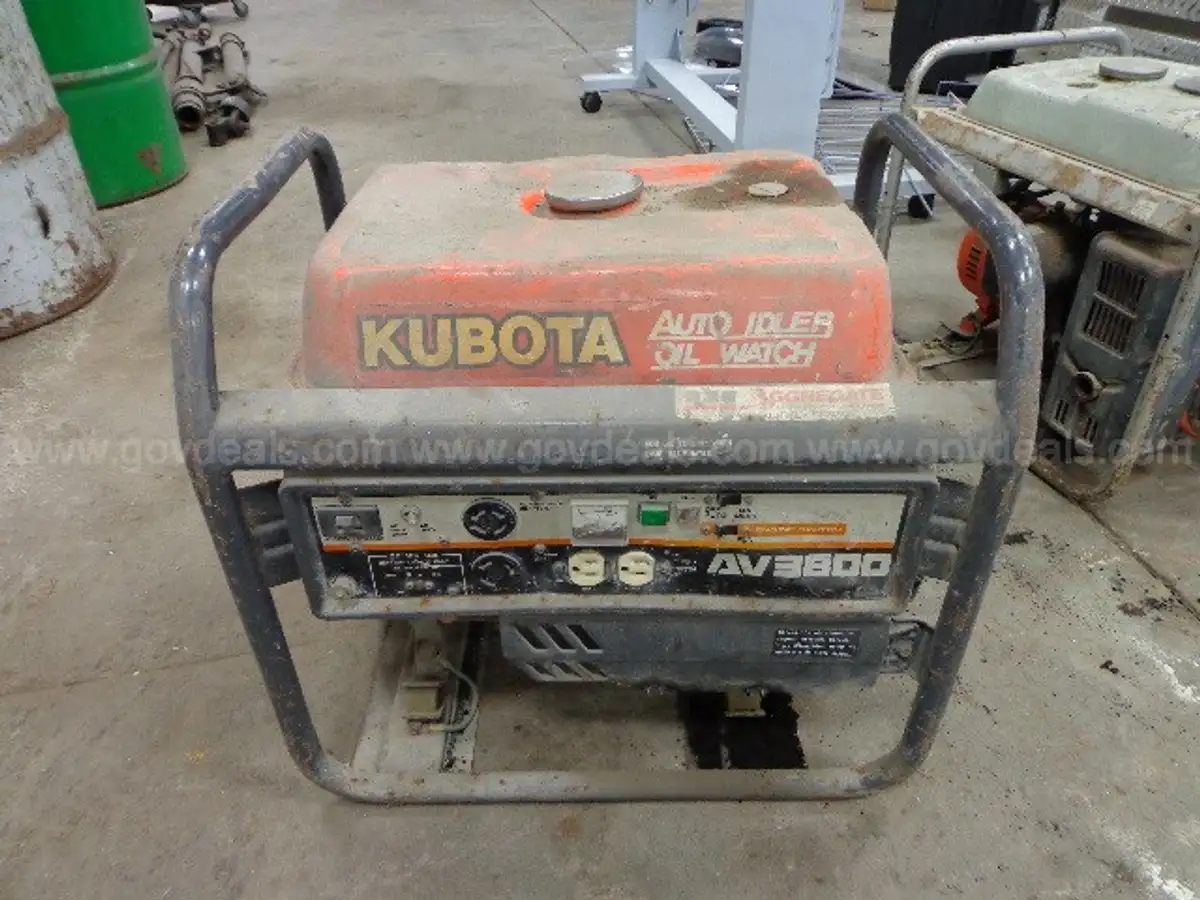 kubota AV3800 Generator | GovDeals