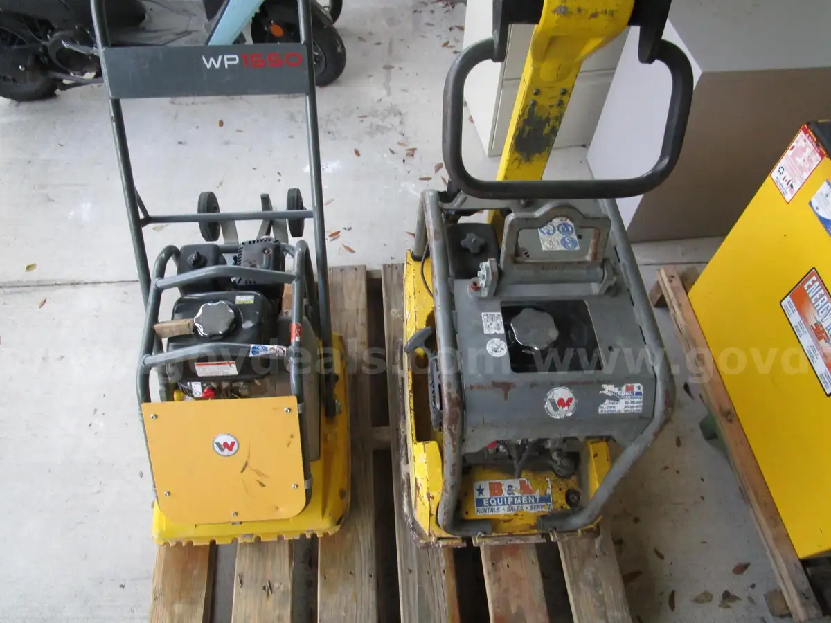 (2) NOT WORKING WACKER NEUSON WALK BEHIND TAMPS, PARTS OR REPAIR | GovDeals