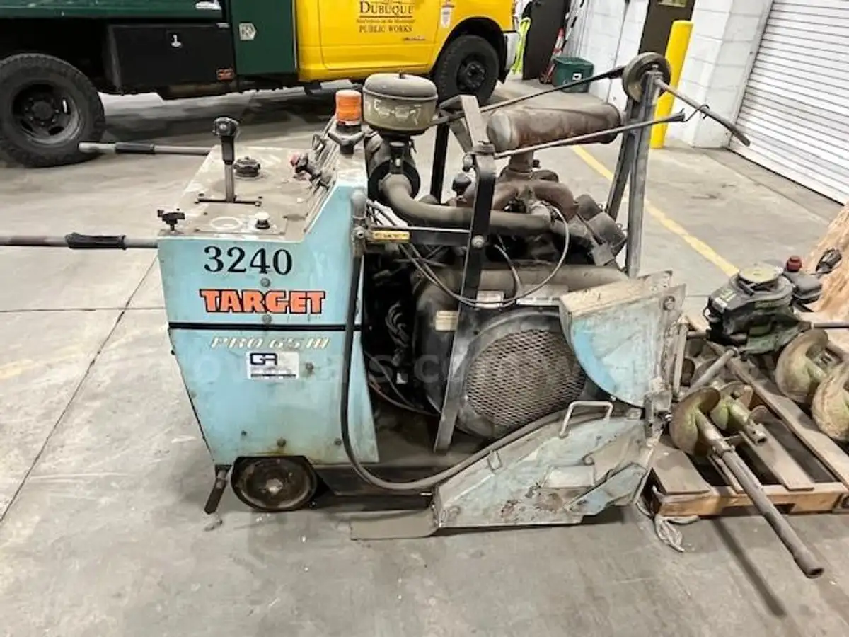 Target Pro 65 Walk behind gas powered saw | GovDeals