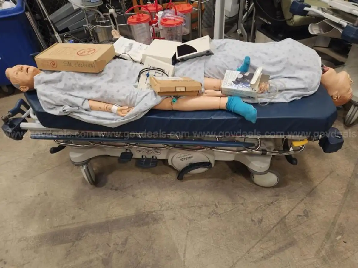 Medical Gurney w/Two Medical Sim Dummies | AllSurplus