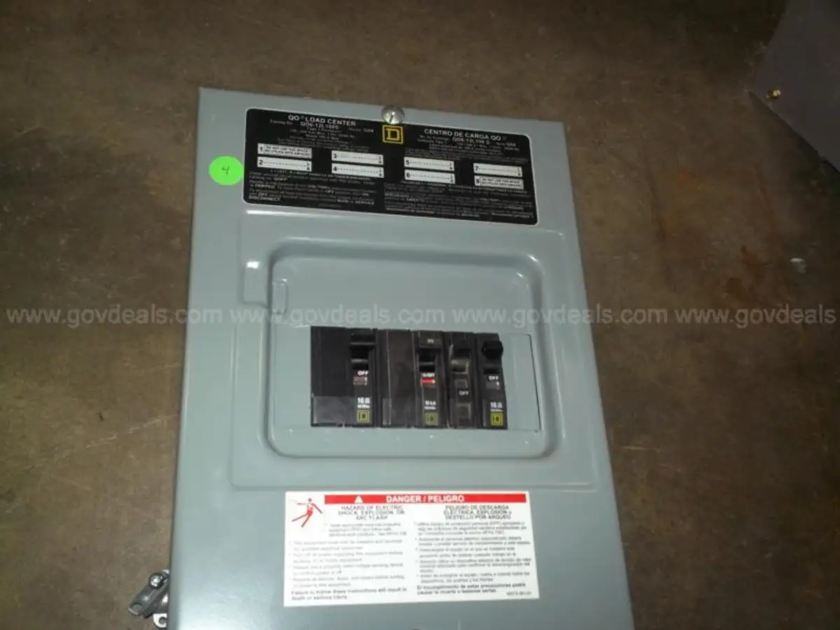 Square D Sub Panel Box with Breakers | AllSurplus