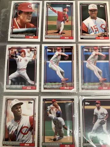 Topps 1992 edition, Cincinnati Reds baseball cards | GovDeals