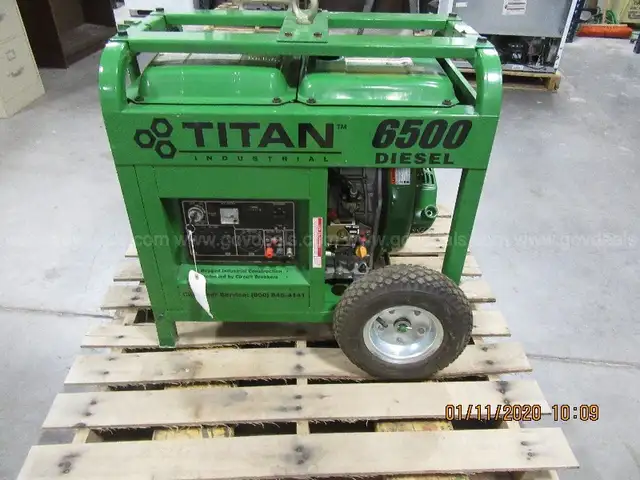 Titan Industrial 6500 Diesel Generator | GovDeals