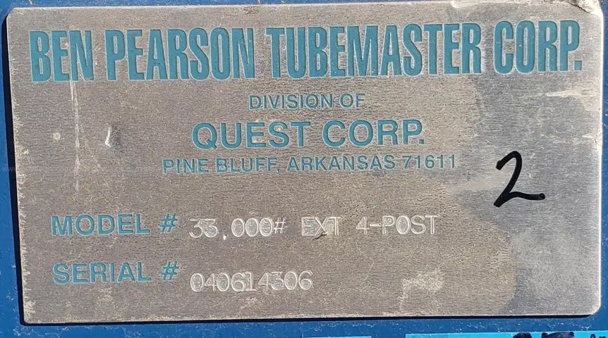 Ben Pearson drive-on lift | GovDeals