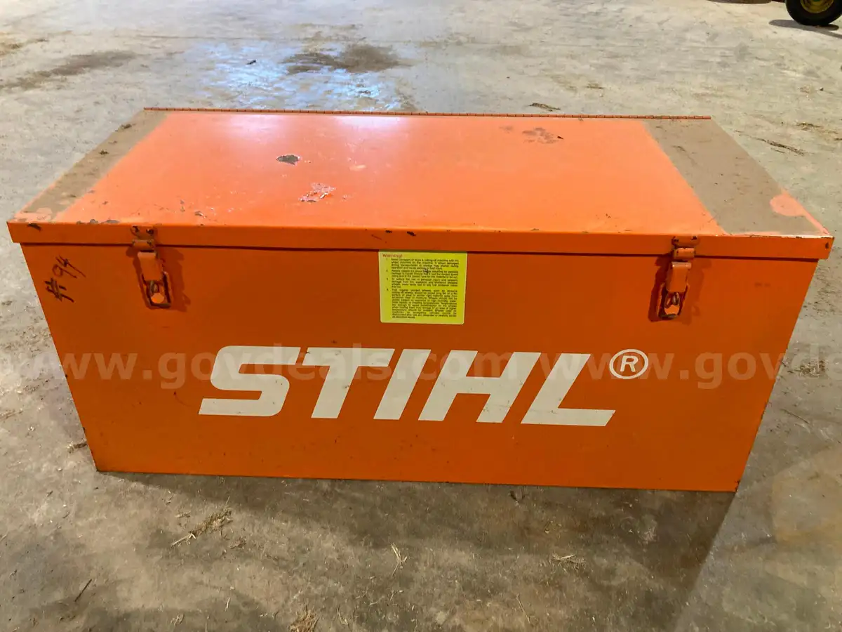 Stihl metal toolbox | GovDeals