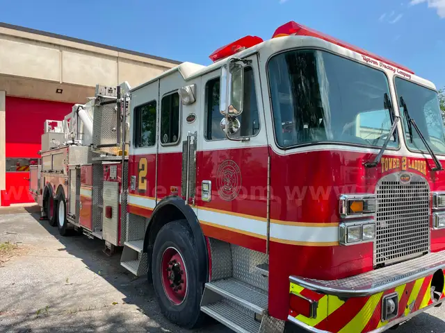 2002 KME Tower Ladder / 82' Aerial CAT | AllSurplus