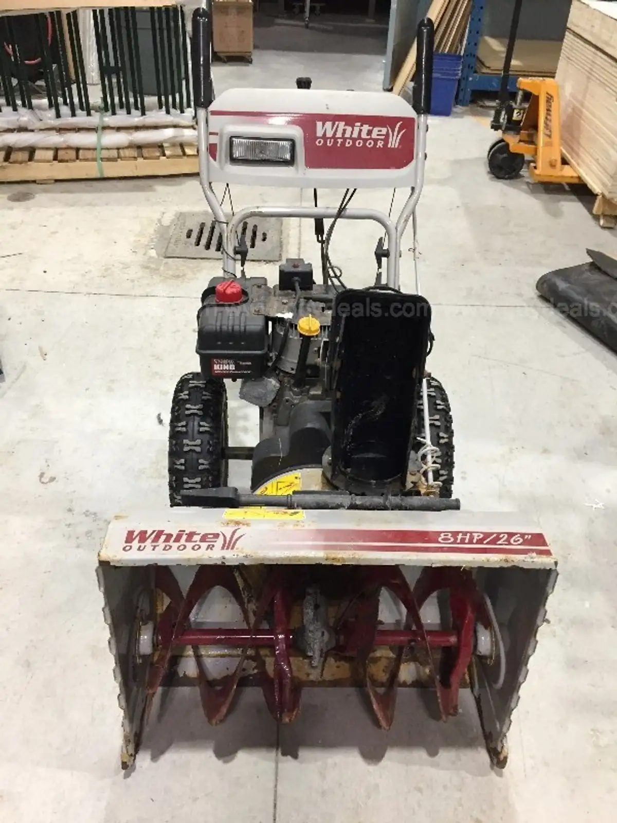 White 8 HP 26" 2 Stage Snowblower | GovDeals