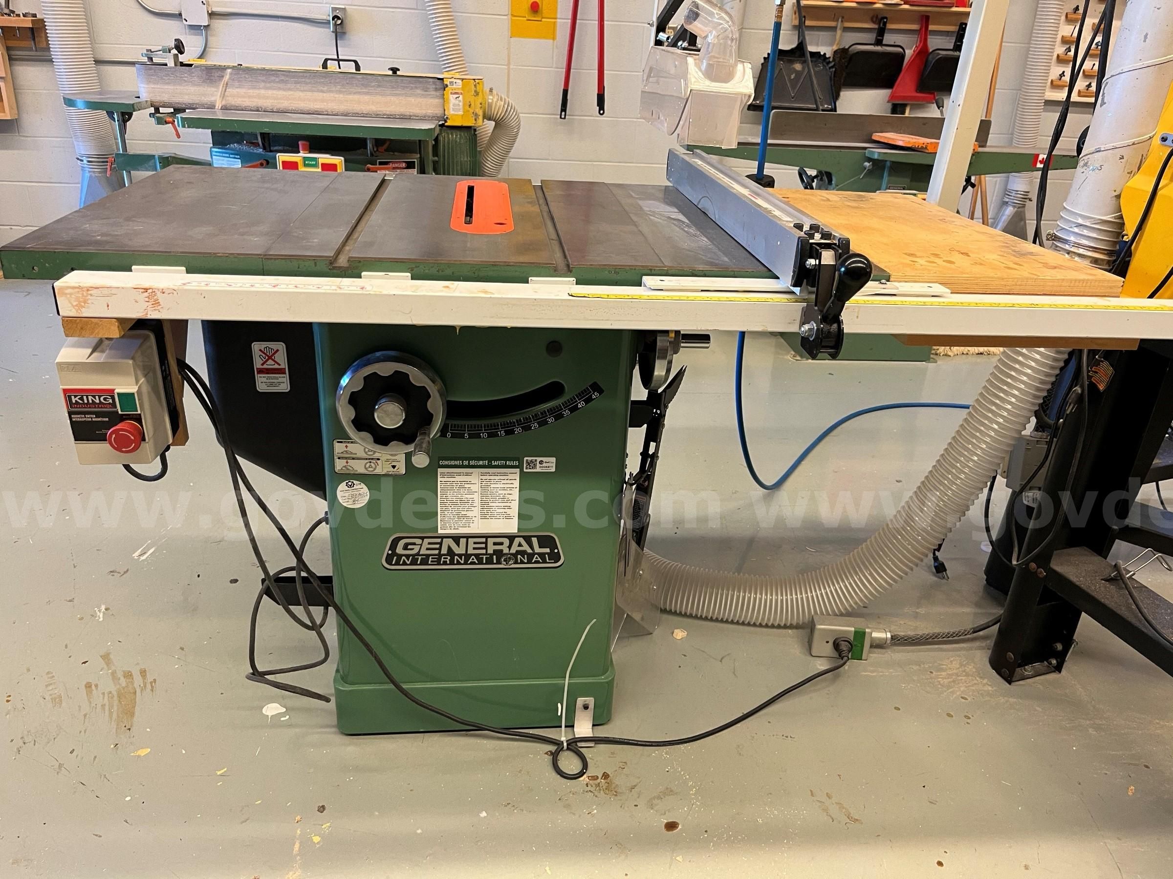 General International 10 Table Saw 1 GovDeals