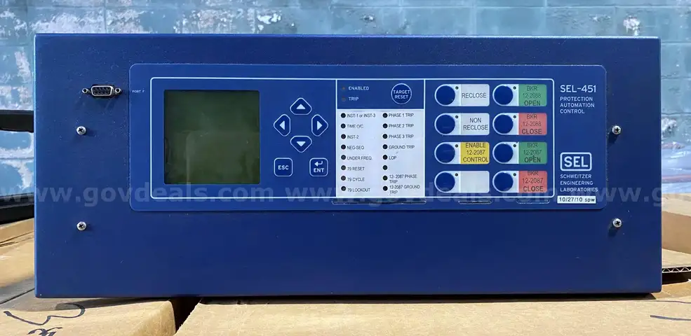 Utility Company Owned Surplus Used SEL-451 Automation Control Relays ...