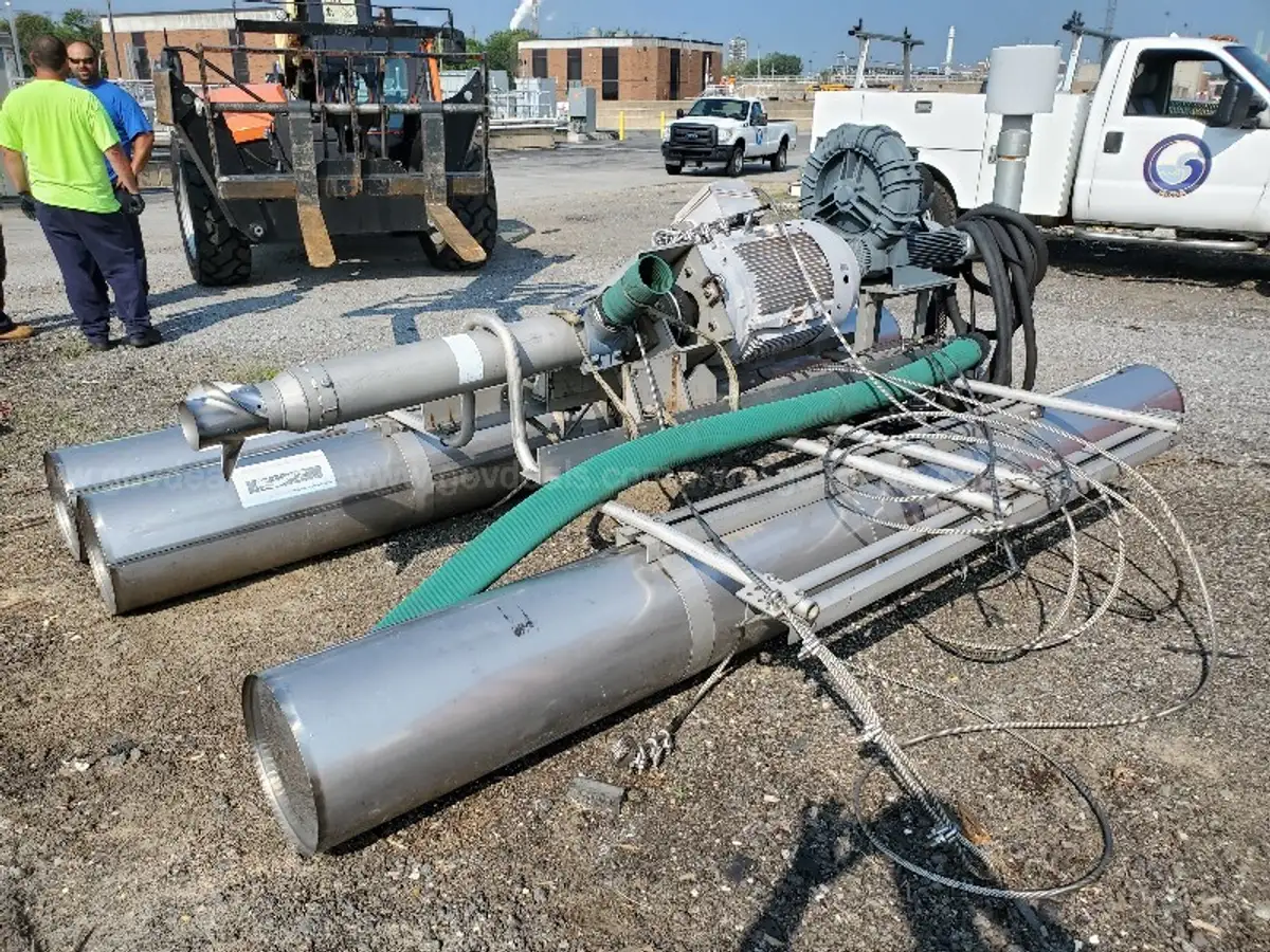 Aeromix 75HP Floating Aerator with Tilting Stainless Steel Prop #4 ...