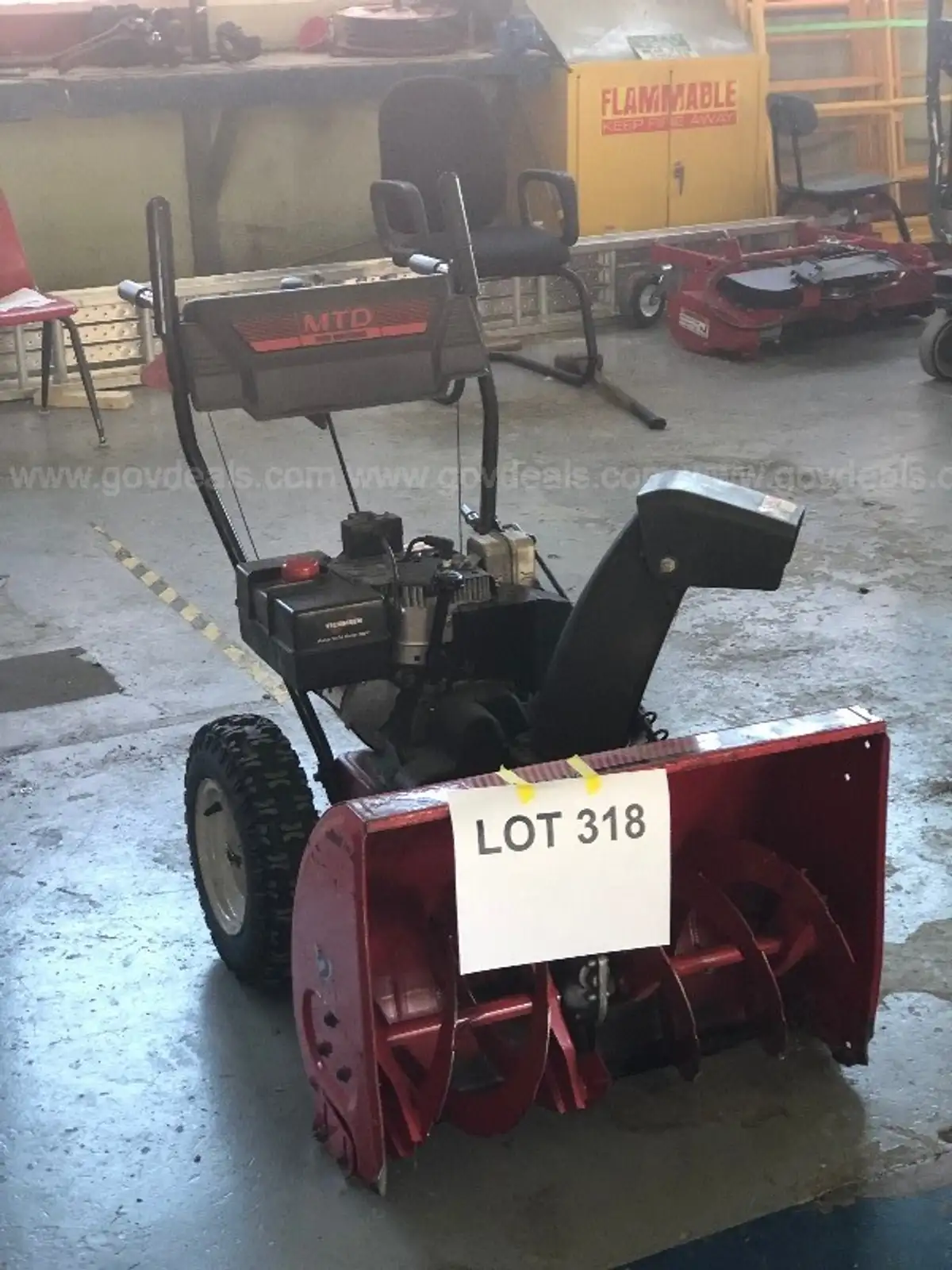LOT # 318 YARD MAN SNOWBLOWER BY MTD | AllSurplus