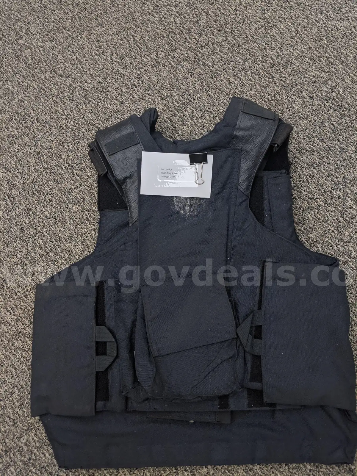 Paca Body Armor Ballistic Vest Expired Size 52R | AllSurplus