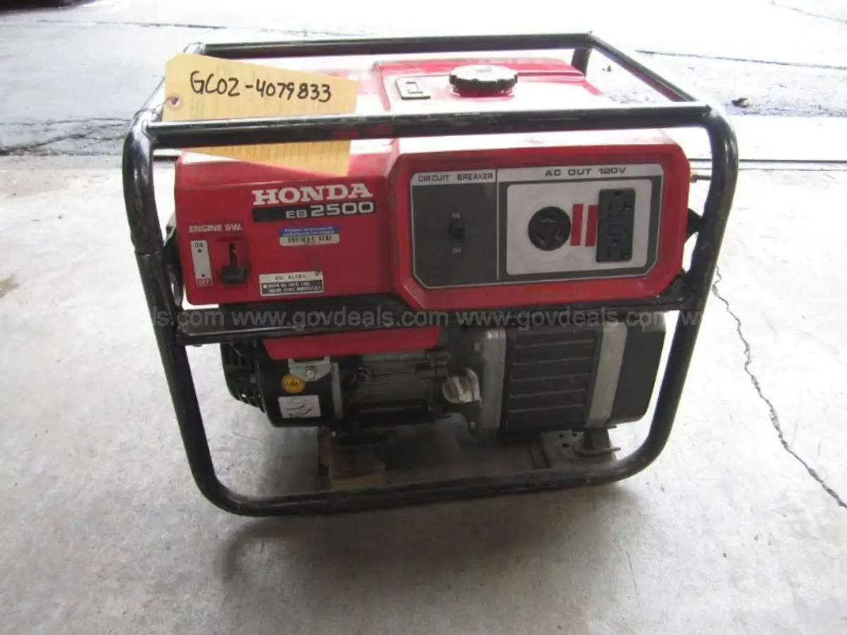 Honda EB2500 Gas-Powered Portable Generator | GovDeals