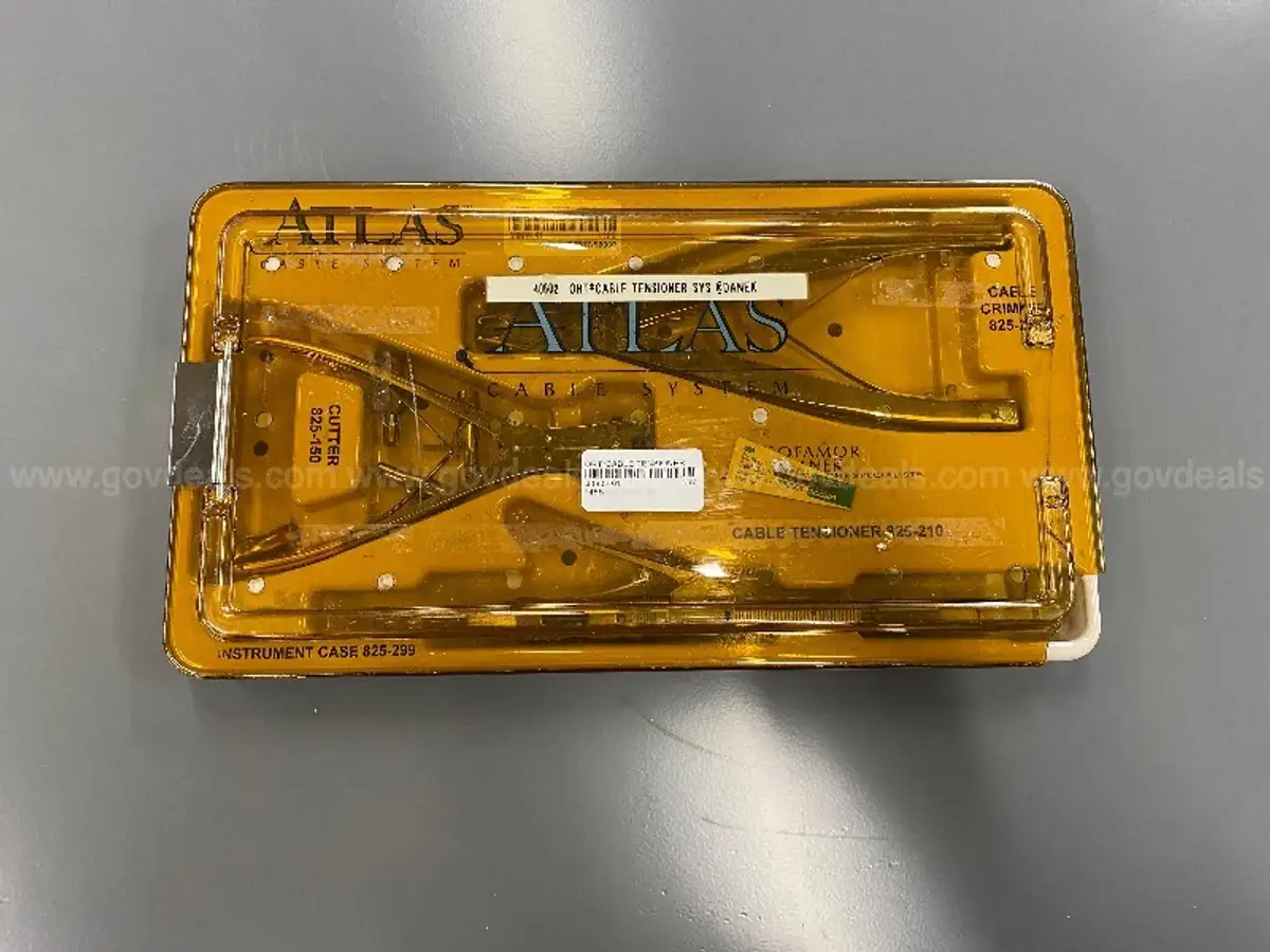 Surgical Tool Kit - Cable Fixation System: Medtronic Atlas Cable System ...