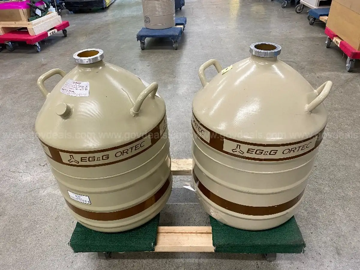 QTY 2 EG&G Ortec Liquid Nitrogen Dewar | GovDeals