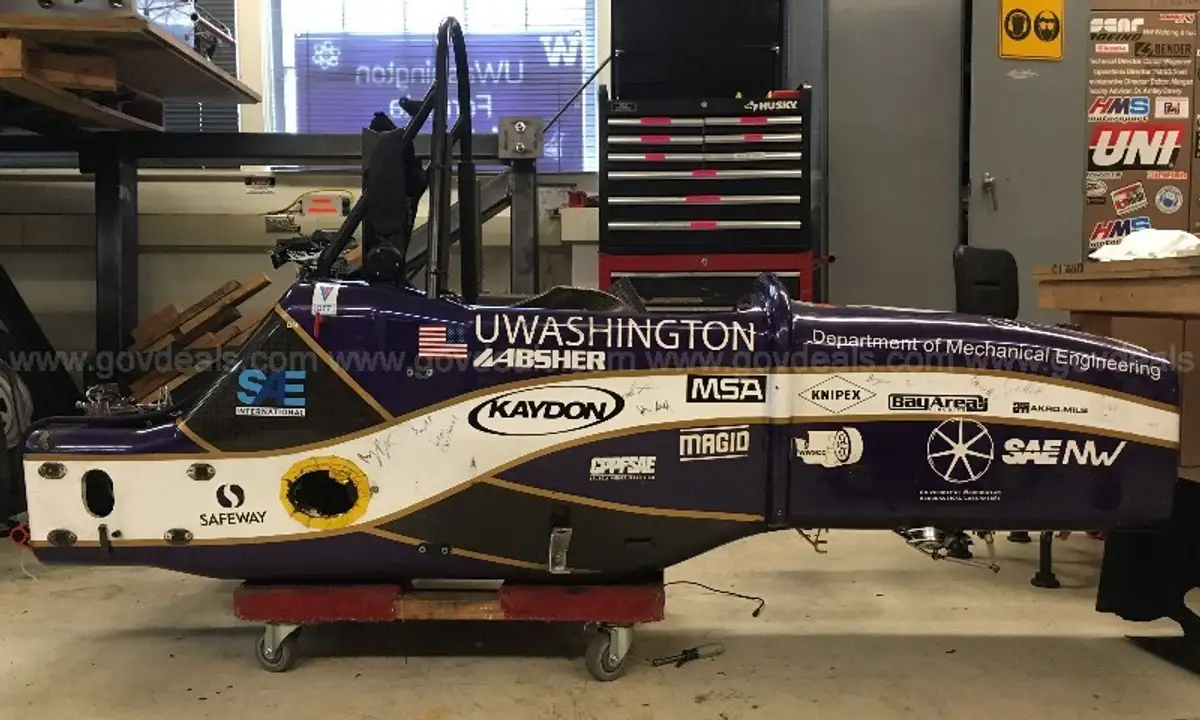 Formula SAE Race Car Chassis w/ Roll Hoop & Seat | GovDeals