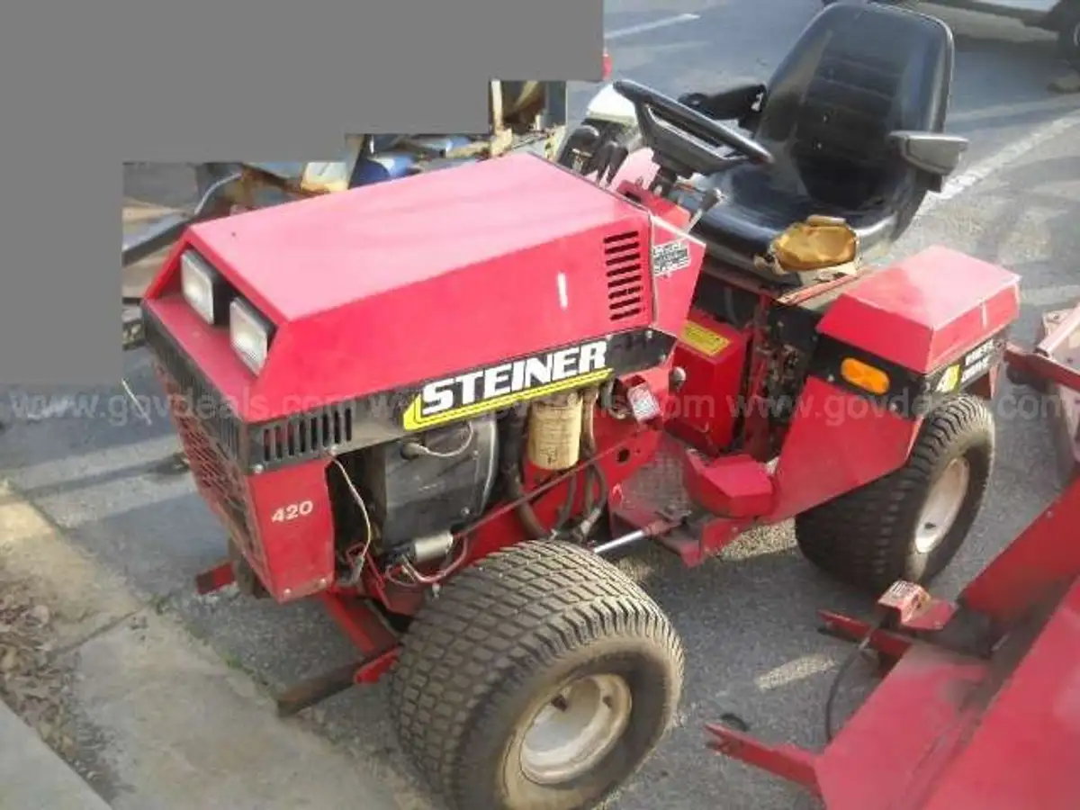 Steiner 420 4WD Lawn Tractor With Attachments (Gasoline) | GovDeals
