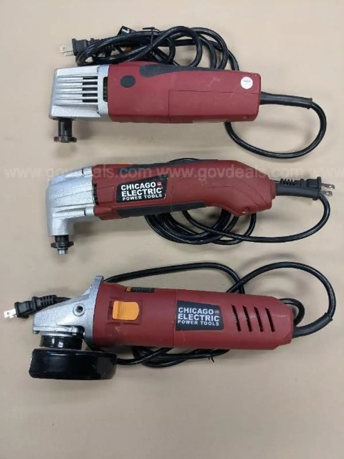 3 Old Chicago Corded Angle Grinders/PRE-OWNED/DS17345/93266/TSA | AllSurplus