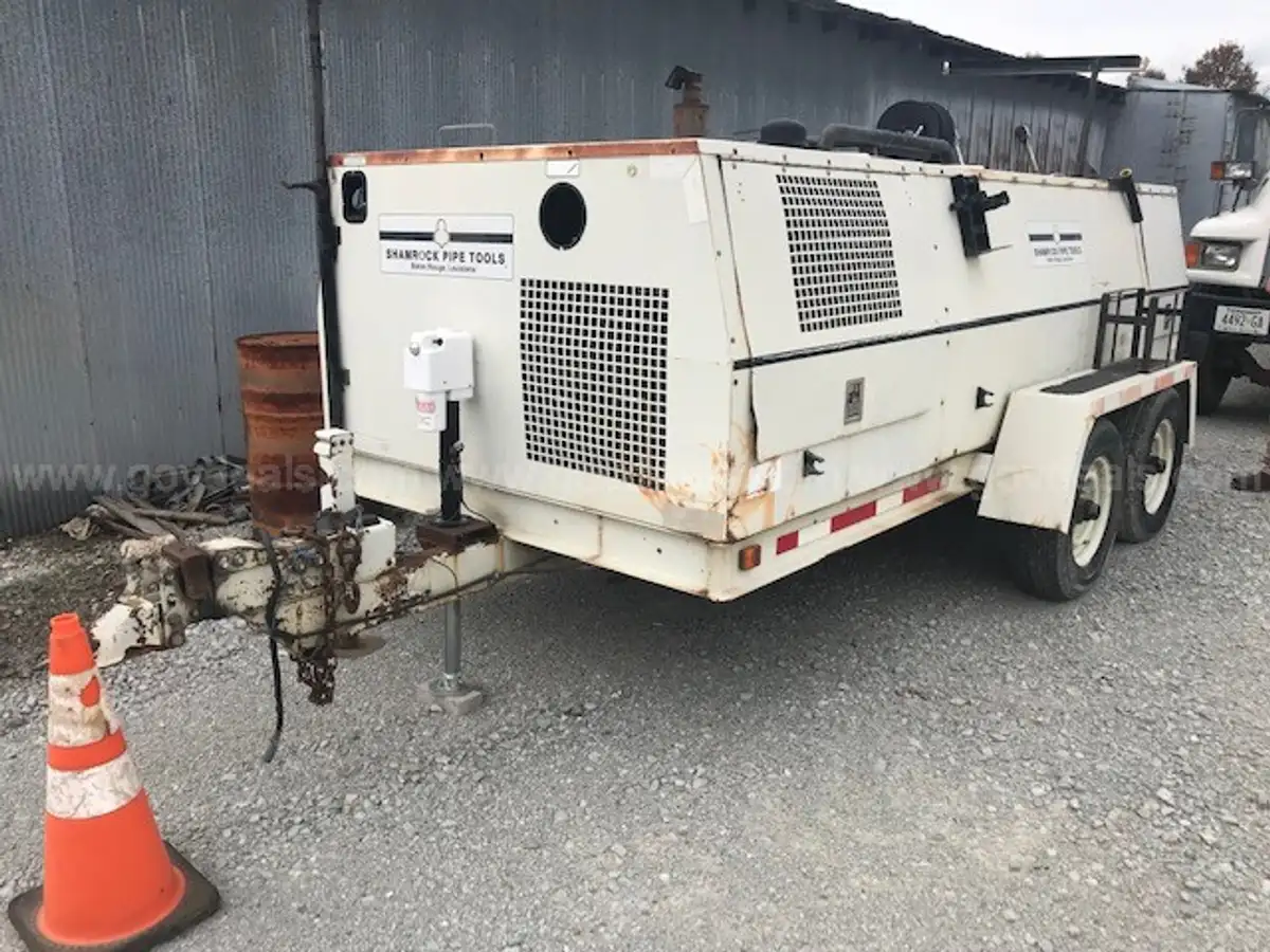 Shamrock Trailer Mounted Sewer Cleaning Jetter | GovDeals