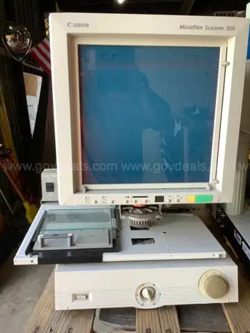 (1) Microfilm Scanner 300 by Canon | GovDeals